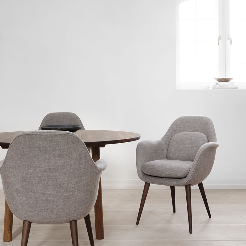 Buy Fredericia's Swoon Dining Chair by Space Copenhagen | Olson + Baker