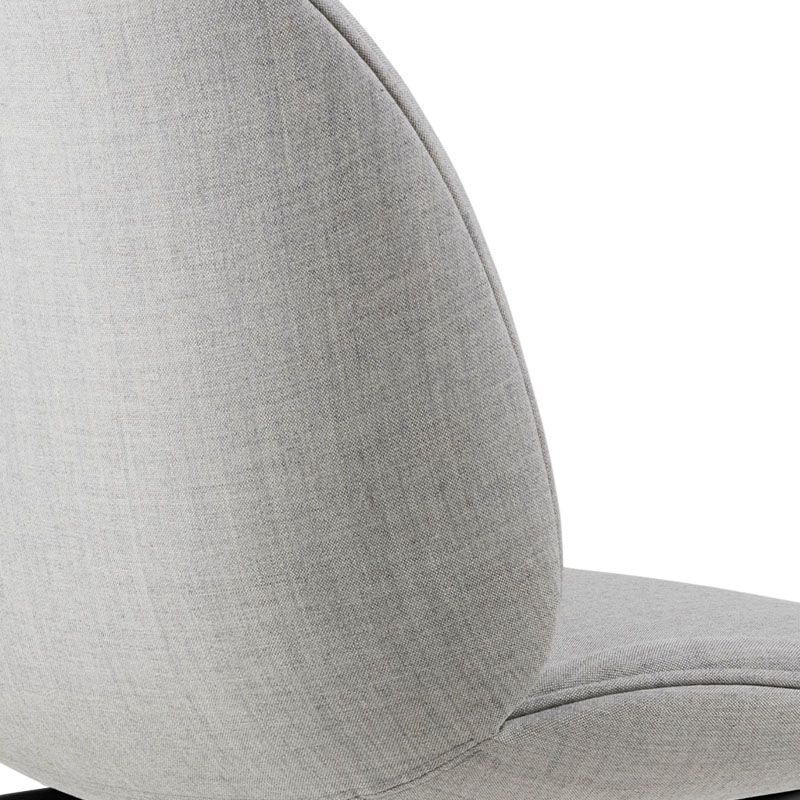 Gubi Beetle Chair in Velvet, Conic, Wood & Plastic | Olson & Baker
