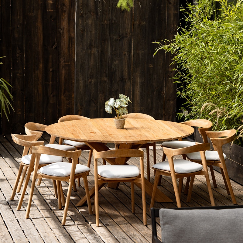 Ethnicraft Circle Dining Table Outdoor | Olson & Baker